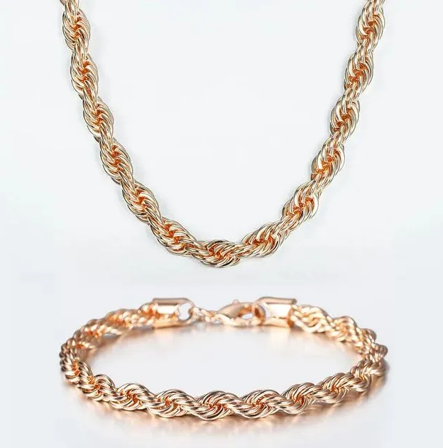 Комплект бижутерии: браслет, цепь