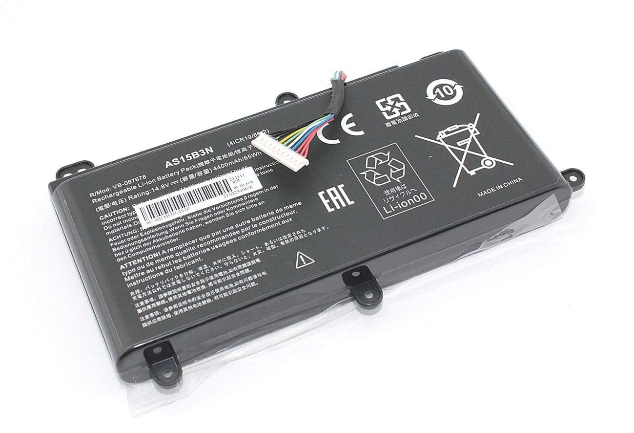 Аккумулятор для ноутбука Acer Predator 17 G9-791 (AS15B3N) 14.8V 4400mAh