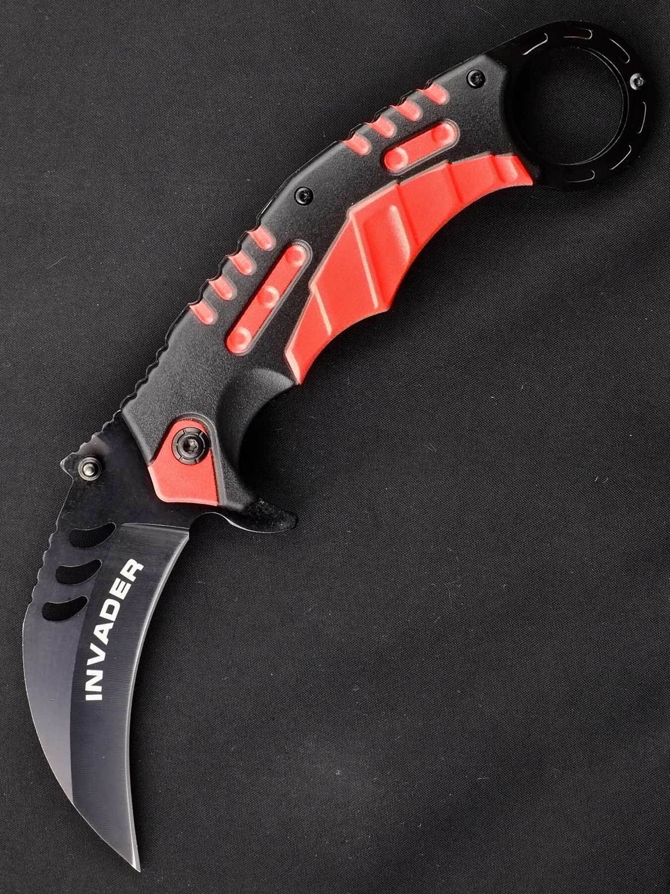 Нож автоматический выкидной керамбит Ножемир Чёткий расклад INVADER A-224