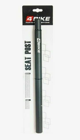 Штырь подседельный "4BIKE" SP-102, D:26.8, L:350мм, инд/уп, чёрный ARV000176
