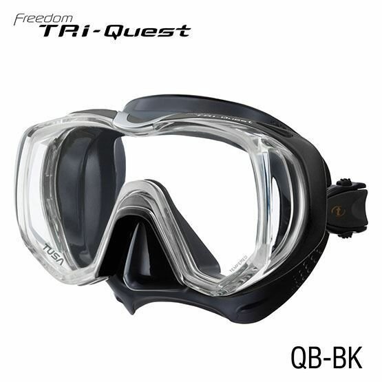 Маска Tusa TRI-QUEST FD черный силикон