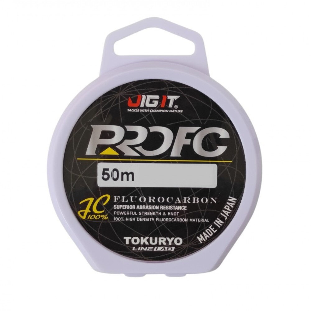 Флюорокарбон Jig It x Tokuryo Fluocarbon Pro FC 50m - разрывная нагрузка 4.7 кг, диаметр #2.5 0.26 мм.