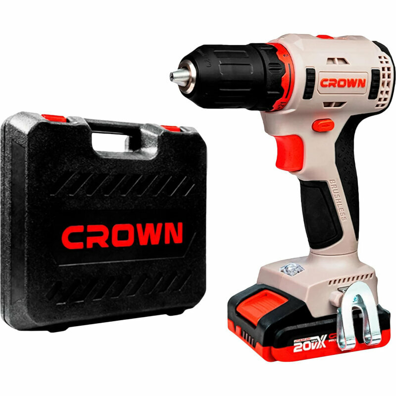 Дрель-шуруповерт аккумуляторная BL CROWN CT21091HX-2 BMC, 2089958