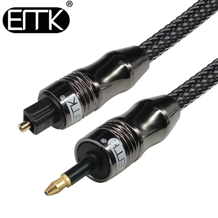 EMK Оптический аудиокабель Toslink 3,5 мм 3-15 м 35QH6-M-M, 1 м