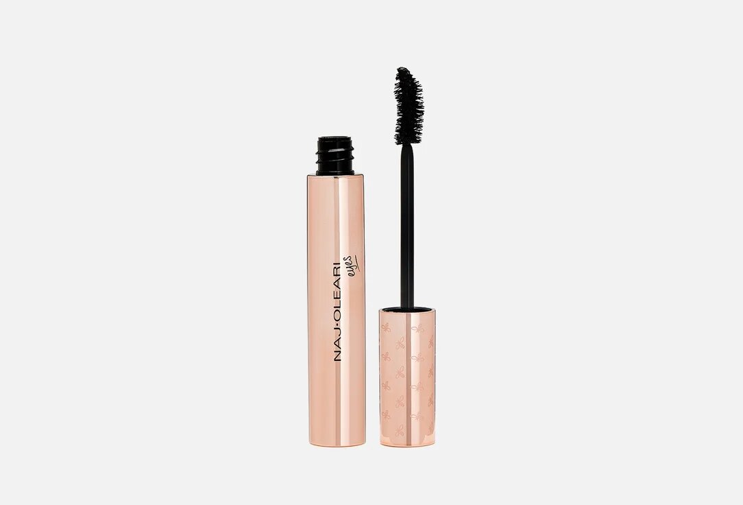 Тушь для ресниц Naj-Oleari Marvelous Curl, эффект удлинения, объема, подкручивания, extra black, 13мл