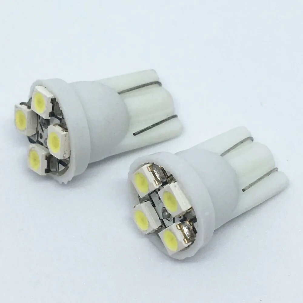 2 шт. T10 194 W5W 4 светодиода 3020 smd Автомобильный габаритный светильник для чтения купольная лампа Инструментальные огни Автоматические габаритные огни Лампы для номерного знака Желтый
