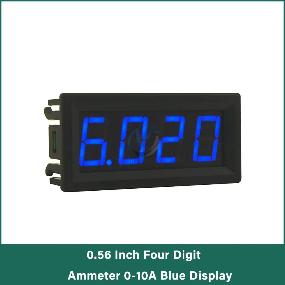 Цифровой вольтметр амперметр Voktta 0-100В 0-10А blue Ammeter