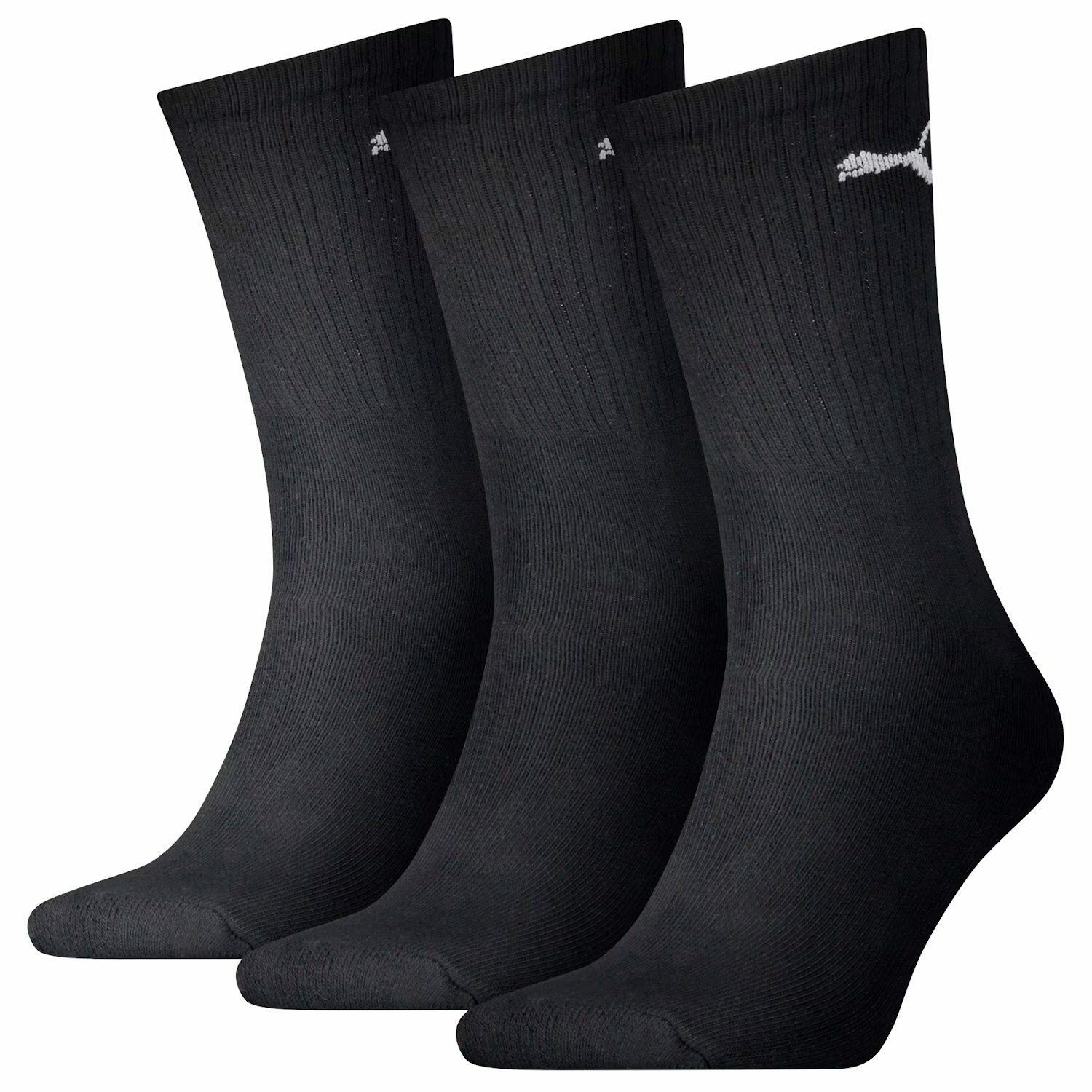 Носки Носки PUMA SPORT CREW LIGHTWEIGHT 3P, цвет черный, размер 47/49 INT, комплект