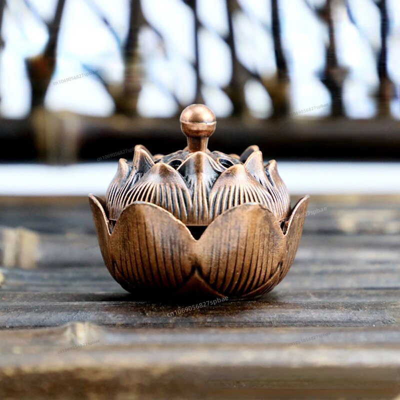 Металлическая курильница-лотос B