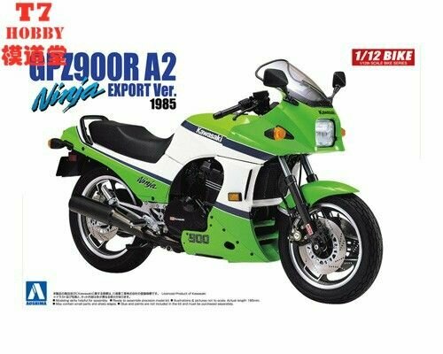Сборная модель Машинка Aoshima-05397 1/12 Kawasaki GPZ900R Ninja Type-A2 1985 Motorcycle model kit