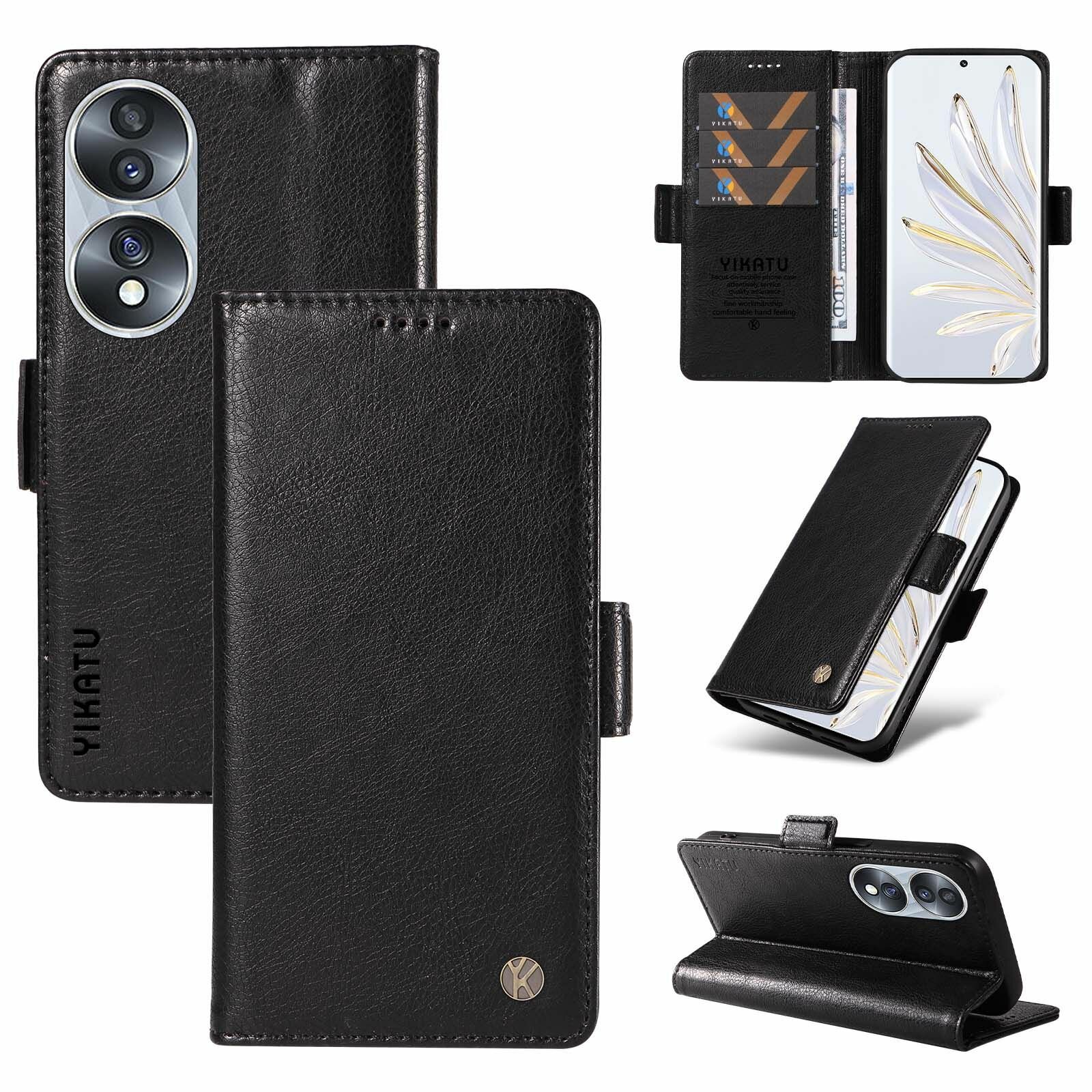 YIKATU Кожаный Чехол Книжка Для Honor 70 / Хонор 70 Чехлы для кошелек Флип