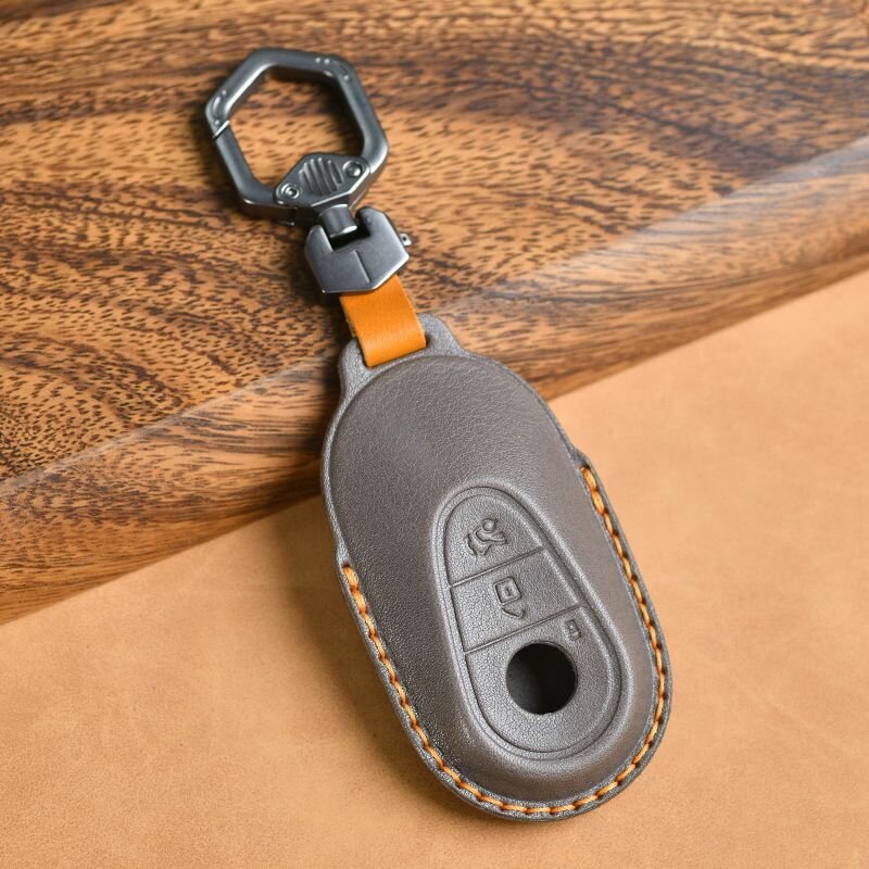 Чехол кожаный для смарт ключа Mercedes-Benz (3 кнопки)