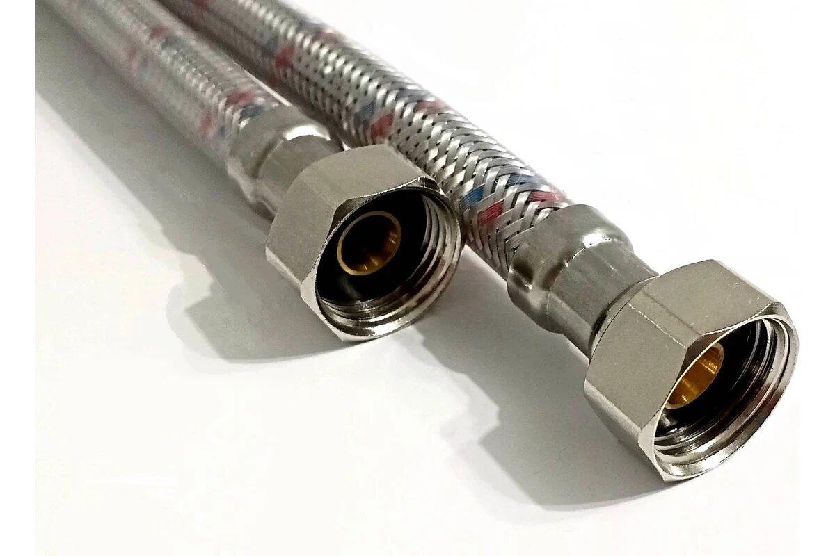 PROFLINE Подводка 120см нерж. ГГ с полимерным покрытием LUXE УТ-00011437