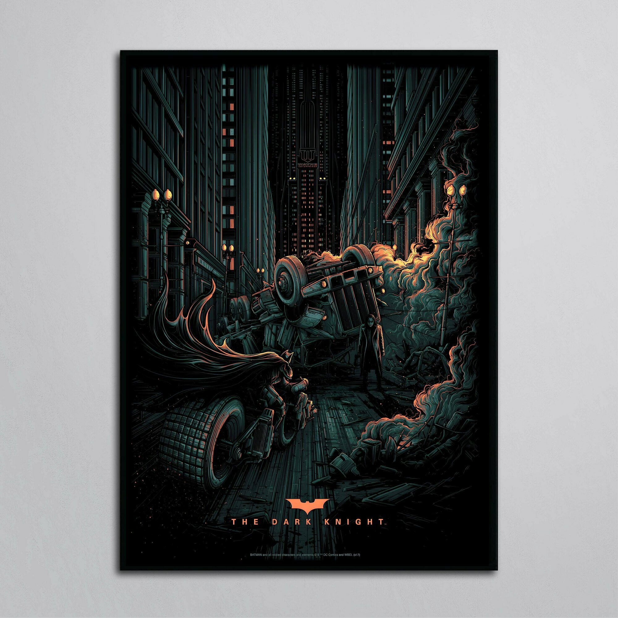 Постер без рамы/Темный рыцарь Битва