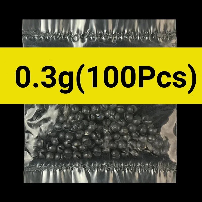 Круглые грузила для рыбалки с раздельным выстрелом из свинца 100 шт 0.3g 100Pcs