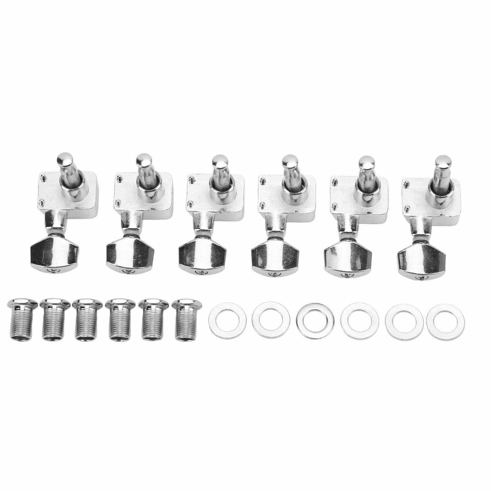 6 комплектов гитарных колков с закрытыми струнами, тюнер, набор головок, комплект для электрогитары Fender