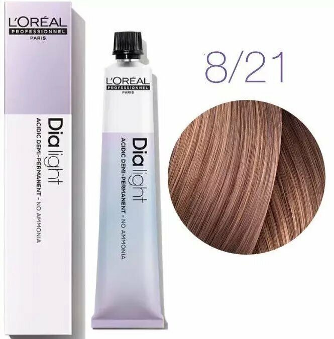 L'Oreal Professionnel Dia Light 8.21 светлый блондин перламутрово-пепельный 50мл
