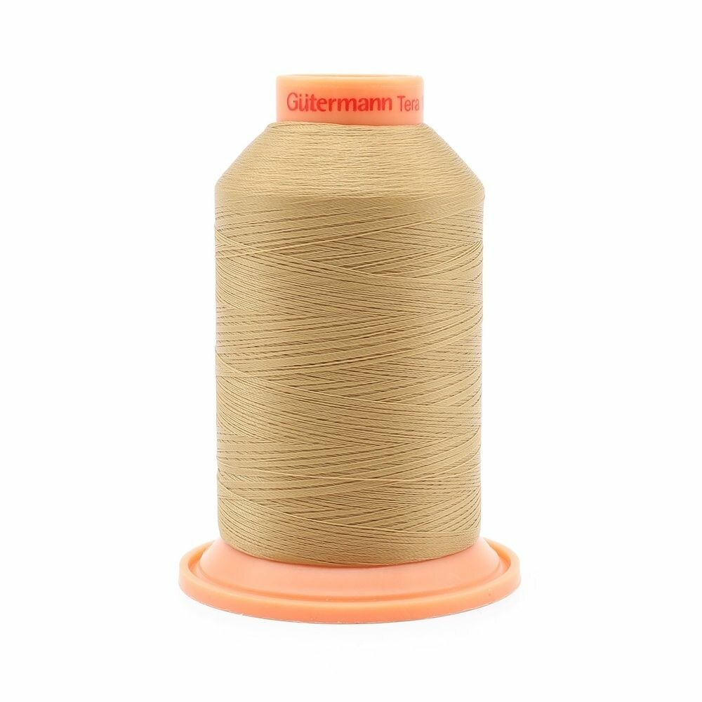 Оверлочная нить Gutermann 180/2000 м, 100% полиэстер, цвет 591 песочно-желтый, 1 шт (14)