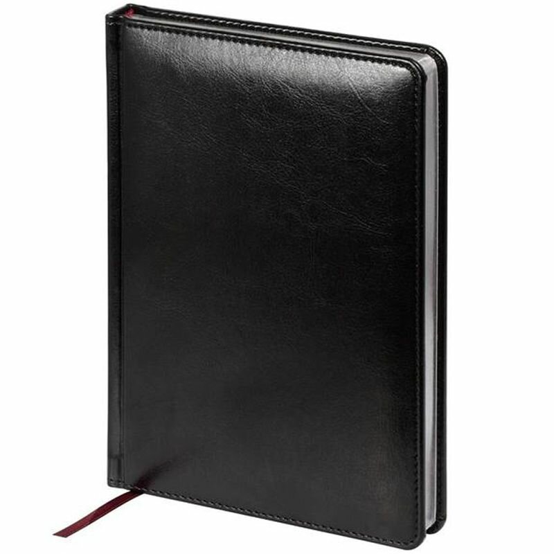 Ежедневник недатированный Attache А5+, 145х205 мм, Sidney Nebraska, черный (3-128/16)