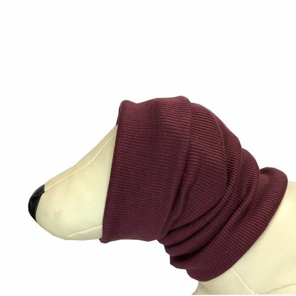 Капор для собак OSSO трикотажный, размер L, бордовый