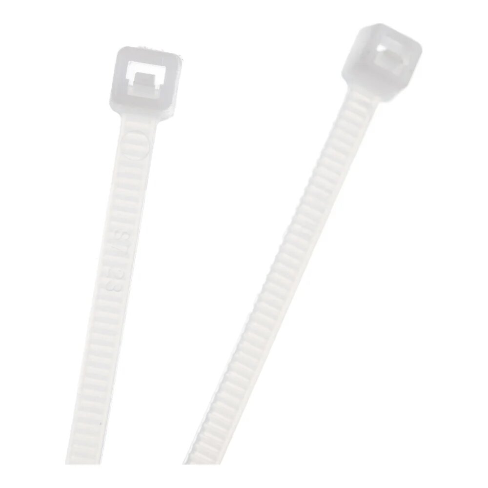 Нейлоновая многоразовая стяжка REXANT 100x2,5мм, белая 100 шт/уп 07-0109