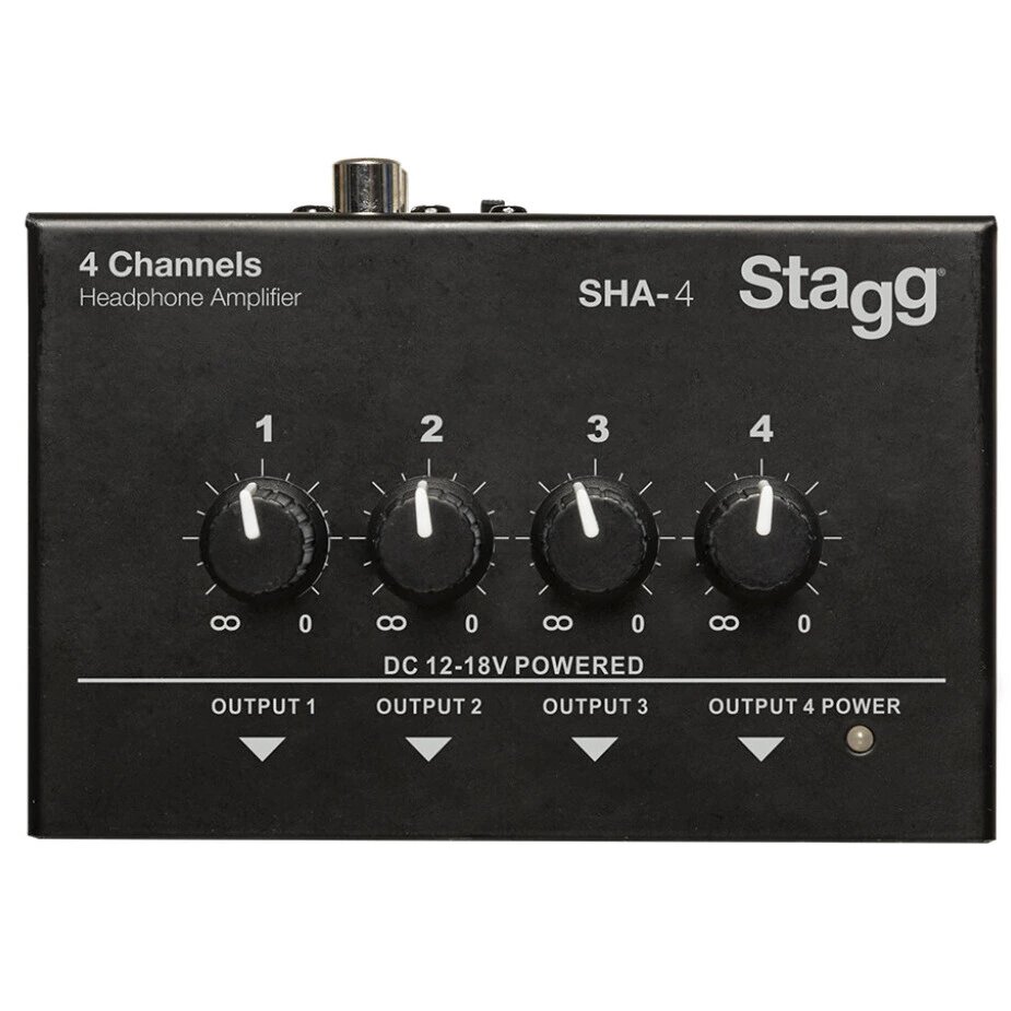 Студийный усилитель для наушников Stagg SHA-4