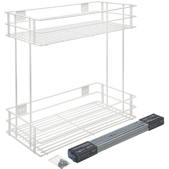 Бутылочница Lemax Prof 300 мм, с боковым креплением и доводчиком, белый (VK-02-300WT)