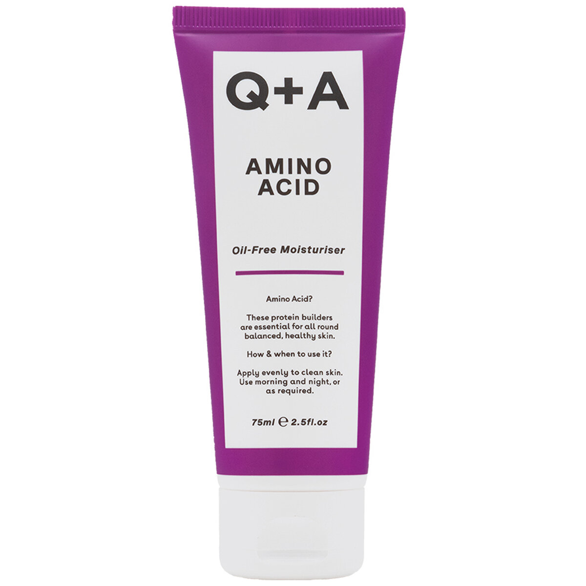 Крем для лица Q+A Amino Acid Oil-Free Moisturiser, 75 мл