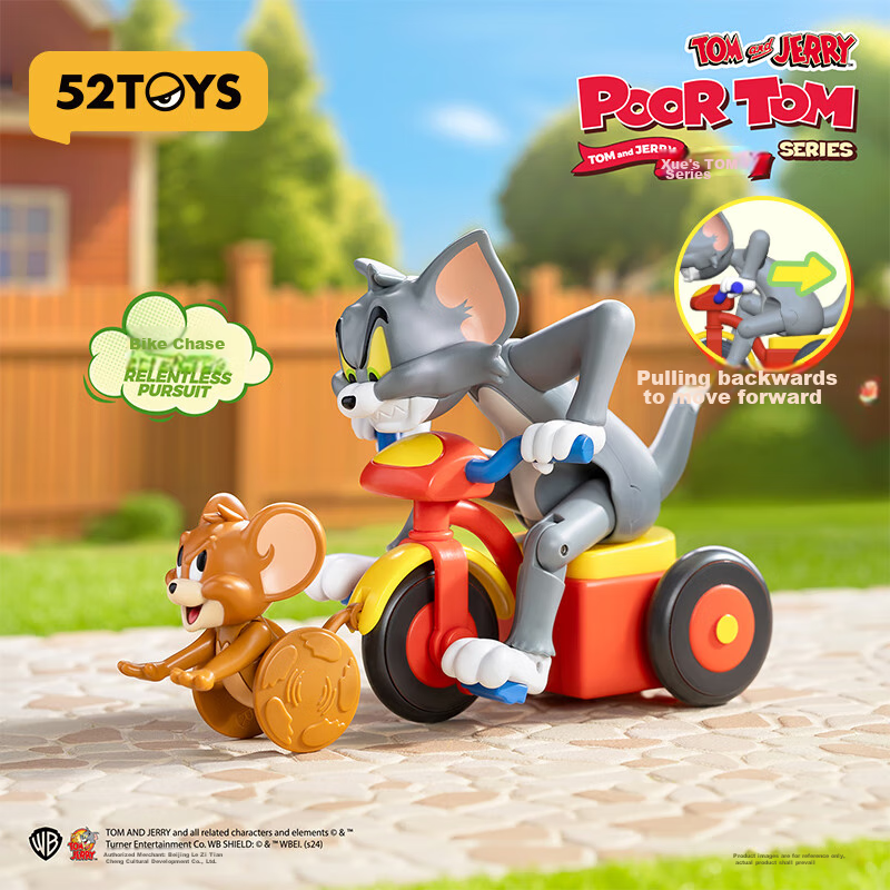 52TOYS Том и Джерри Счастливый Том Подвижная Кукла из Глухого Бокса Механическая Игрушка Подарок Форма：Неудачный Том -
