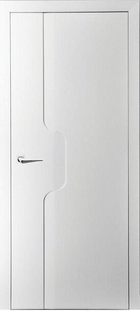 Межкомнатная Дверь Эмаль Verda Квест 6 RAL9003, Глухая 2000*600, 2000*700, 2000*800, 2000*900 мм / Верда.