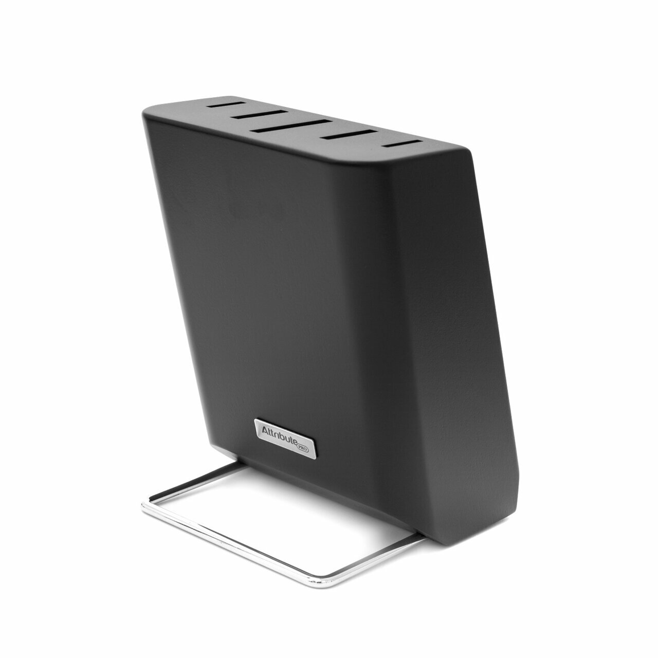 Подставка для ножей Attribute Pro Chef’s Select из дерева с нержавеющей сталью, держатель для кухонных ножей, удобная и прочная подставка для хранения острых инструментов кухни.