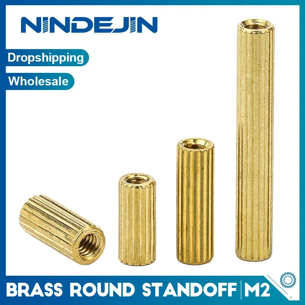 NINDEJIN Латунные распорки M2 6mm (50pcs)