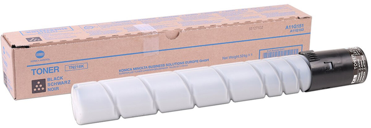 Картридж Konica-Minolta TN-216K (A11G151) чёрный для Konica-Minolta bizhub C220/ C280, 29000 страниц, оригинальный