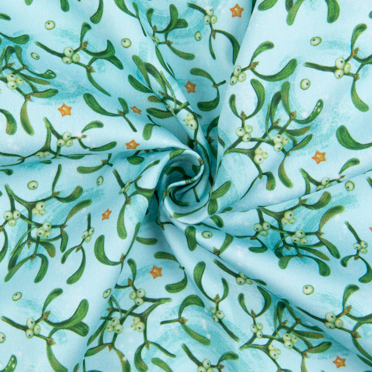 PEPPY Новогодняя сказкаткань для пэчворка 50х50 см, 100% хлопок, 135 г/м² голубой НС-14