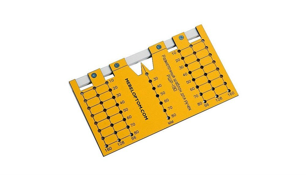 VVT Разметочный шаблон для ручек РШР-160, Негорючий пластик, 180*100*15