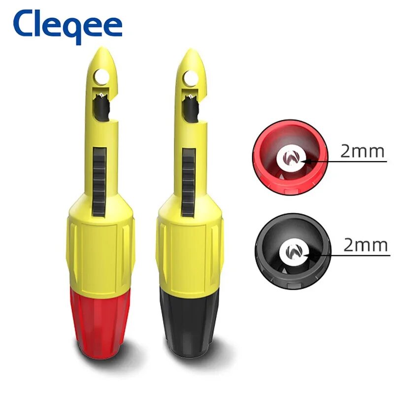 Cleqee 2шт. изоляционные крючки 2mm Jack