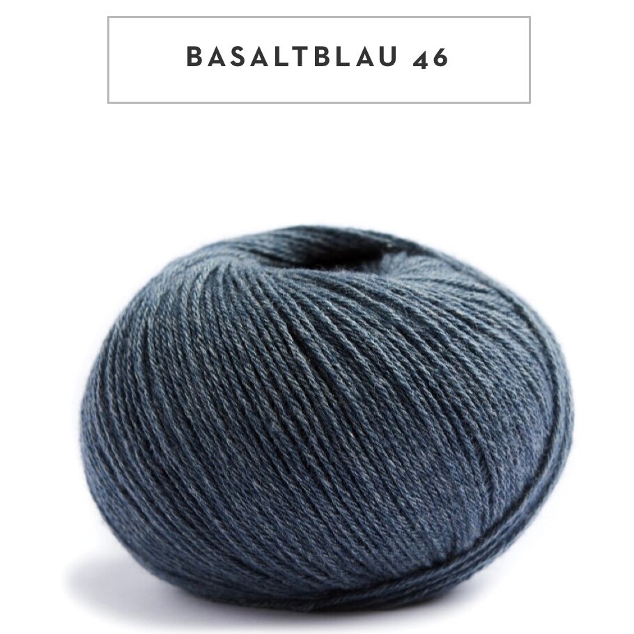 Verona /Верона/ пряжа Lamana (50% шерсть мериноса сверхтонкая, 30% шелк, 20% кашемир), 25г/180м (46, basaltblau (синий базальт), синий)