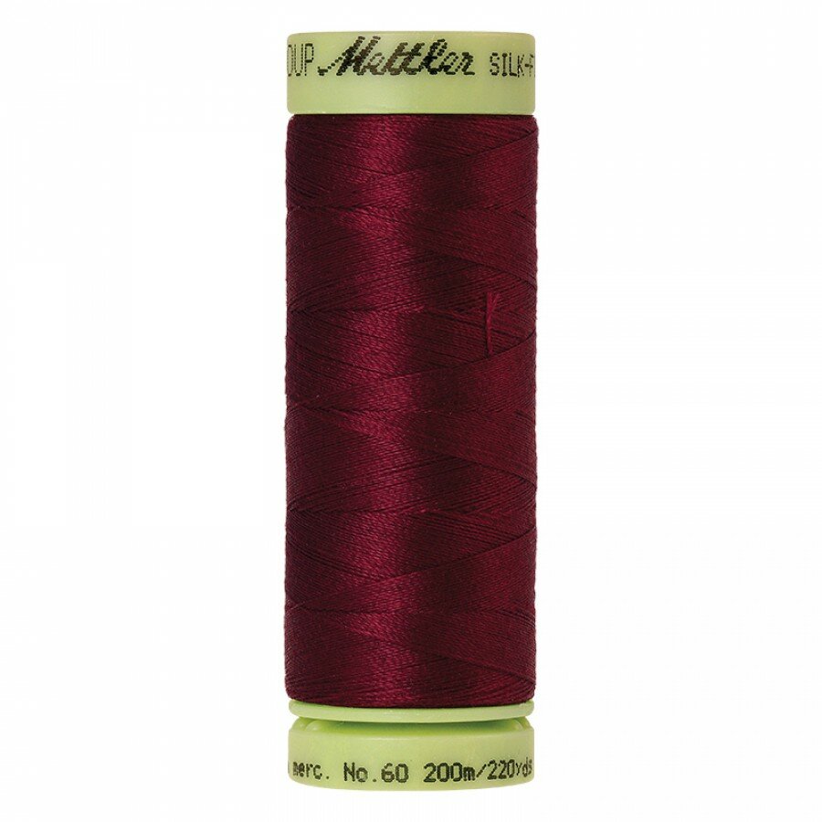 Нить для машинного квилтинга SILK-FINISH COTTON 60, 200 м 0918 Cranberry