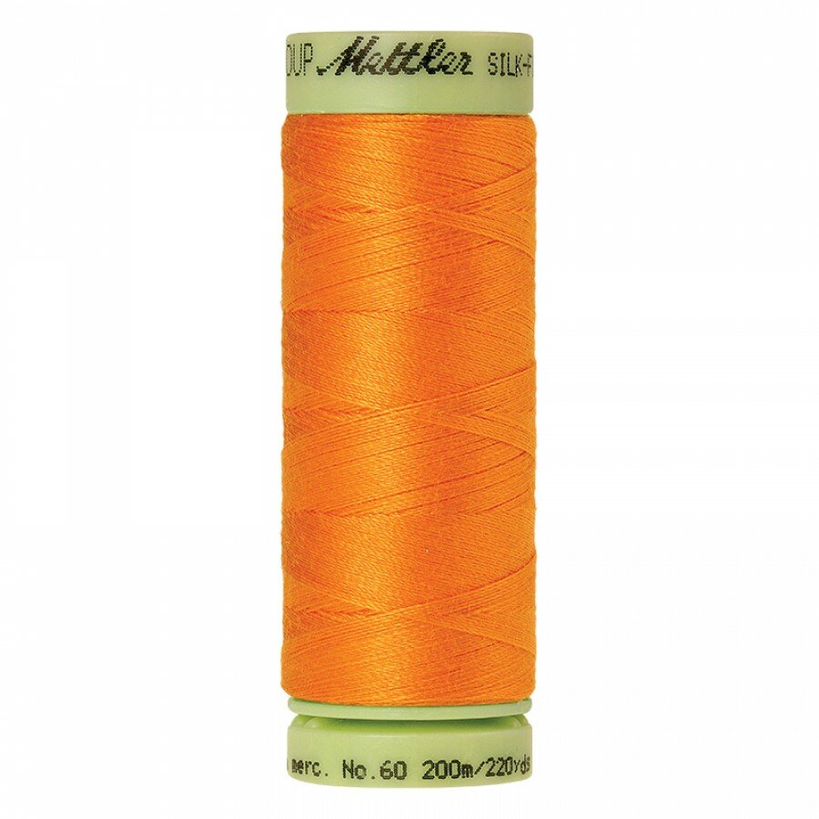 Нить для машинного квилтинга SILK-FINISH COTTON 60, 200 м 0122 Pumpkin