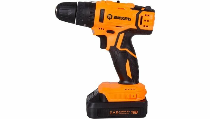 Ударная дрель-шуруповерт Вихрь ДА-18Л-2кУ (72/14/17)