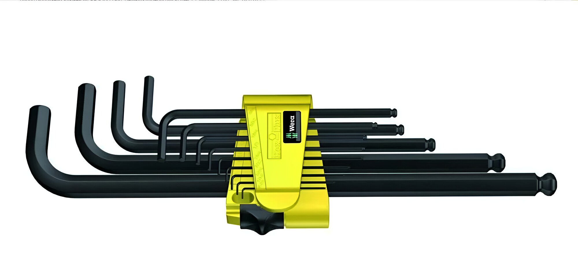 Набор Г-образных ключей WERA 950/13 PKL Hex-Plus Imperial BlackLaser 1, с шаром, 13 пр, WE-021728
