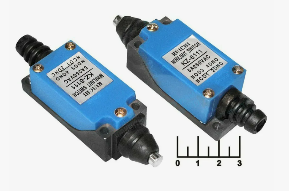 Концевой датчик KZ8111(TZ-8111) Al+Zinc, путевой выключатель 250В 5А