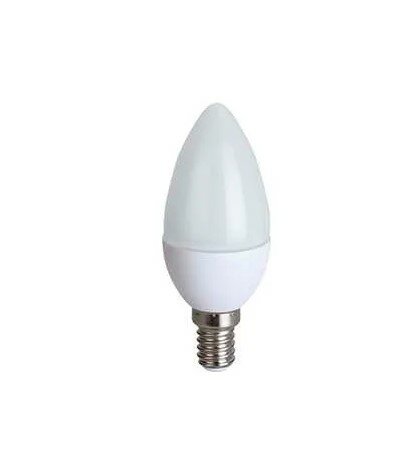 Лампа светодиод. Ecola candle LED 8,0W E14 4000K свеча (композит) 100x37