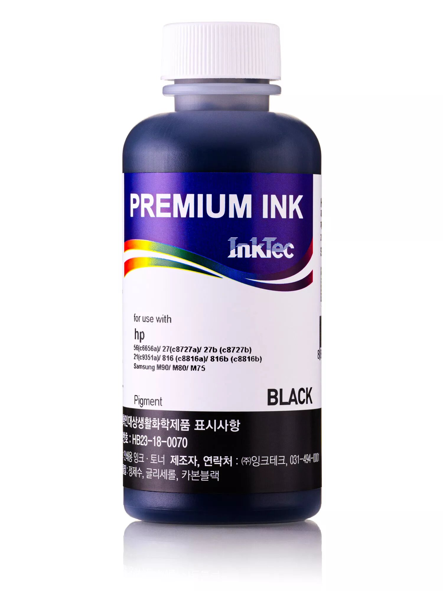 Чернила для заправки картриджа HP 21, 27, 56, пигментные, 100 мл, черные