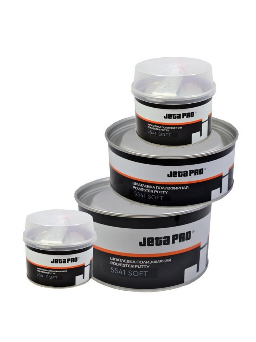 Шпатлевка "JETAPRO" SOFT (0.5 кг) мягкая наполняющая (комплект + отвердитель 0.015 кг)