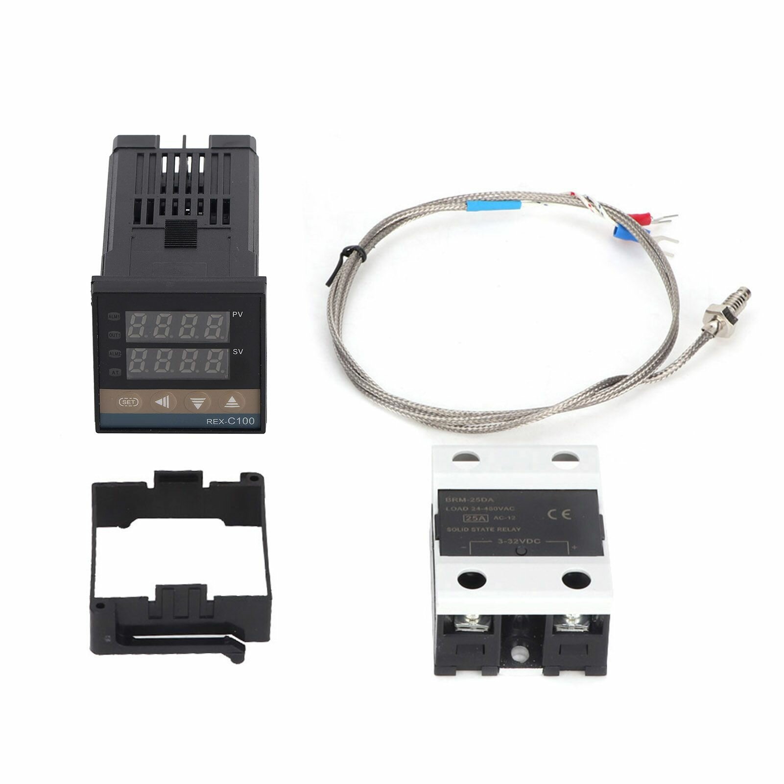 Цифровой светодиодный PID регулятор, 0 400 , комплект термостата, AC110V 240V