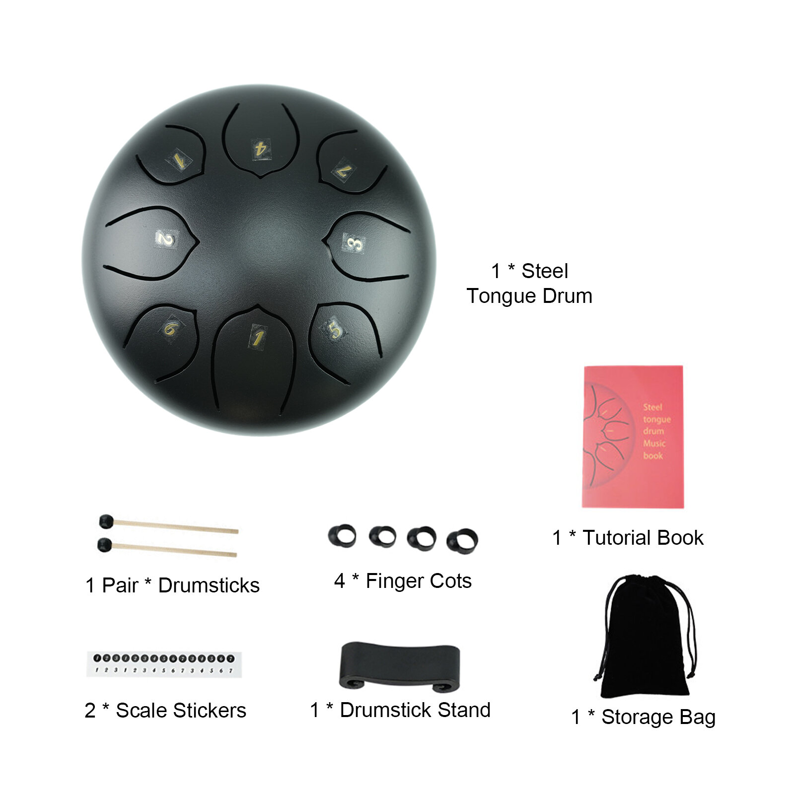 6-дюймовый стальной барабан для языка 8 нот Rain Drum Портативный ударный инструмент с барабанными молотками для медитации Йога Начинающие майоры Семья Друзья Рождественский подарок Стальной ручной барабан