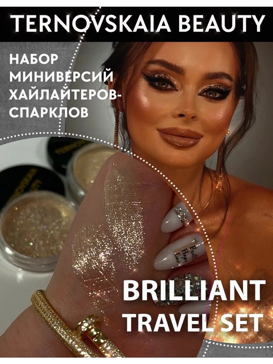 Набор хайлайтеров travel set BRILLIANT 2*8ml от TERNOVSKAIA BEAUTY