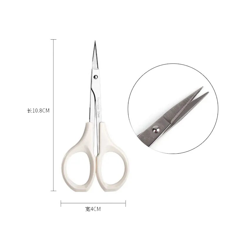 Ножницы маникюрные FUNMIX Straight Tip, 10.8х4 см