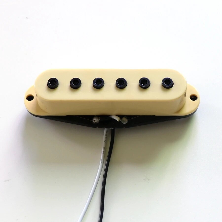 Звукосниматели для электрогитары Donlis с шестигранной головкой и одной катушкой ST черного/белого/кремового цвета